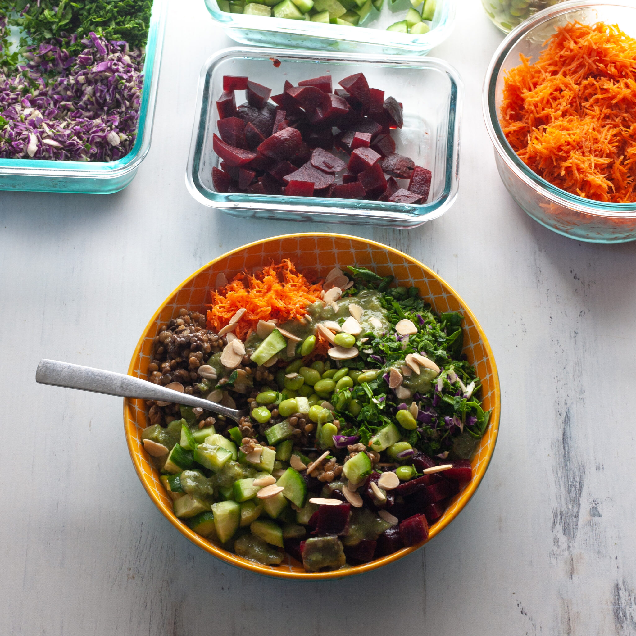 We Love this High Fiber, High Protein Salad for Weekday Lunch